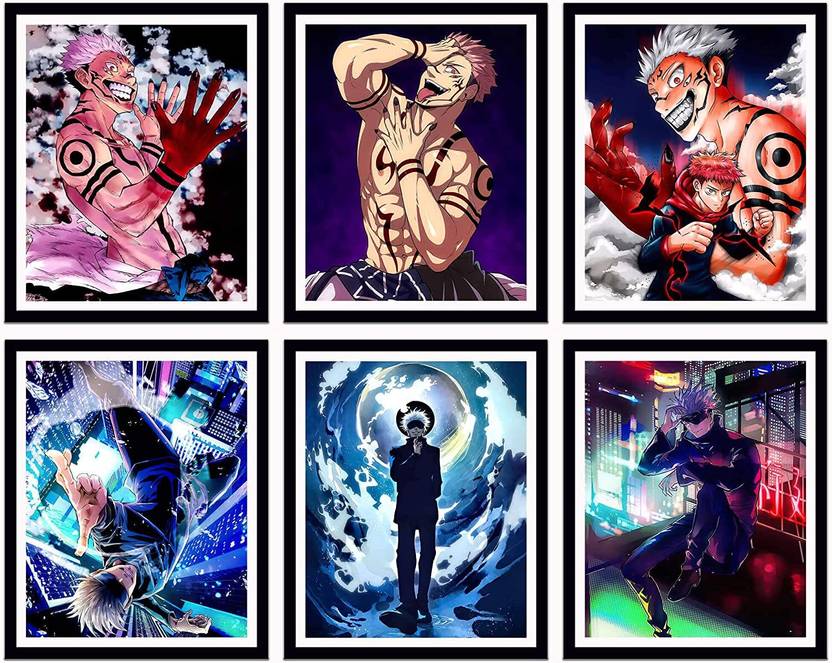Jujutsu Kaisen Ryomen Sukuna and Satoru Gojo Poster Pictures Anime ...