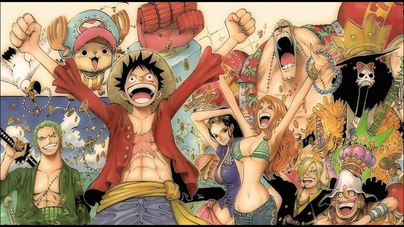 Poster Anime, Collage, One Piece, Sanji, Monkey D Luffy, sl-14045 (Wall ...