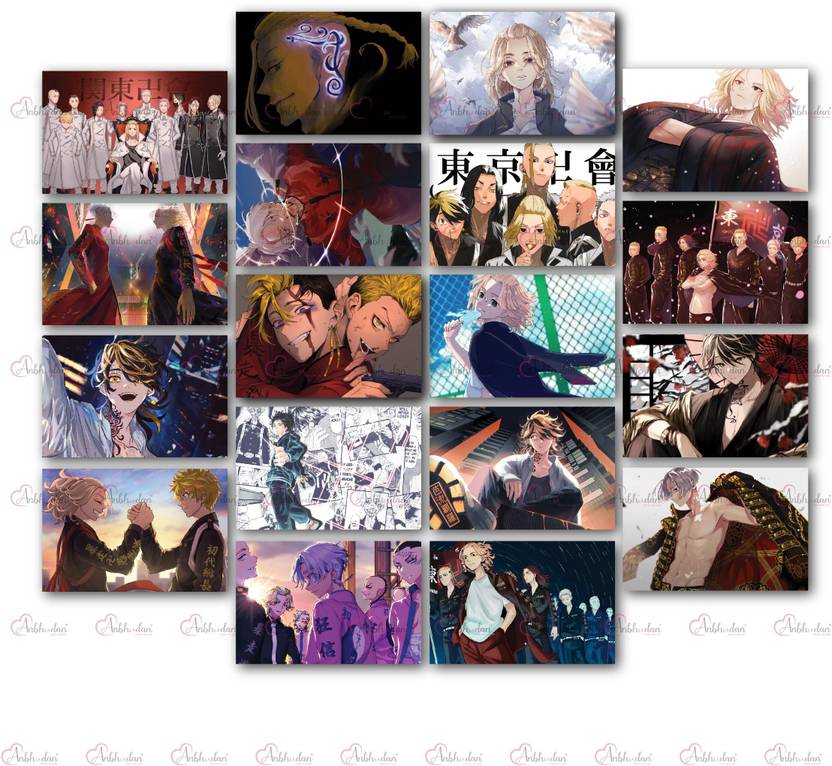 Tokyo revengers poster | Japanese manga WALL DECOR | PACK OF 18 wall ...