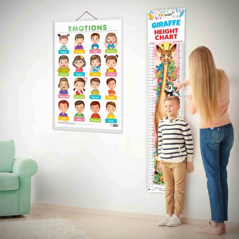 EMOTIONS CHART and GIRAFFE HEIGHT CHART | Set of 2 charts 1 Educational ...