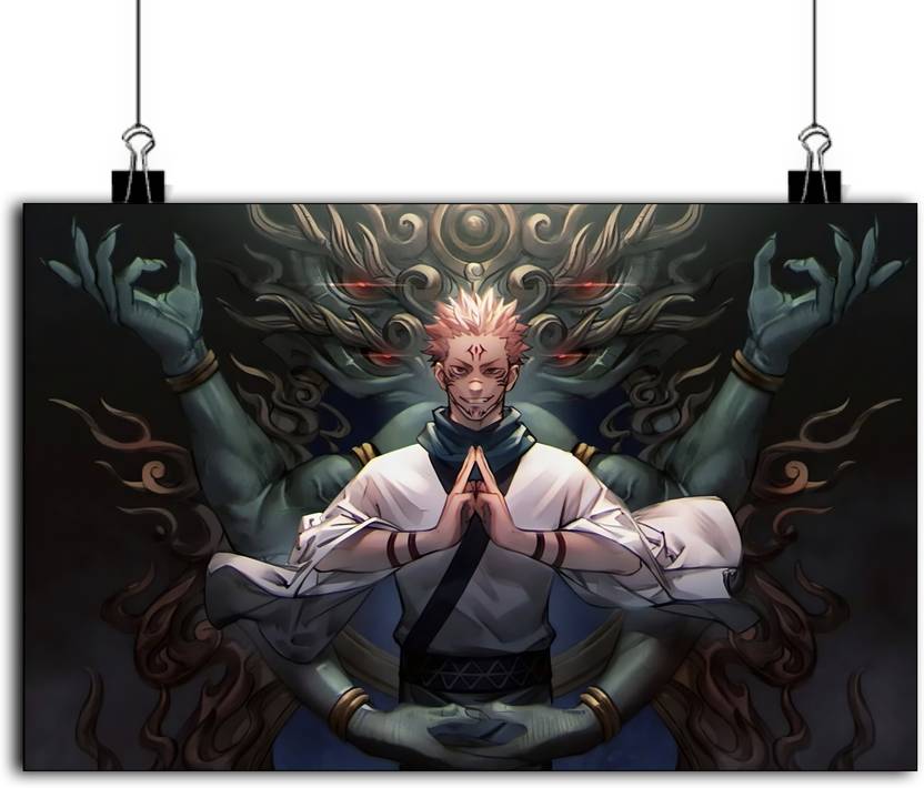 God Ryomen Sukuna Poster | Jujutsu Kaisen God Sukuna Poster | Sukuna ...