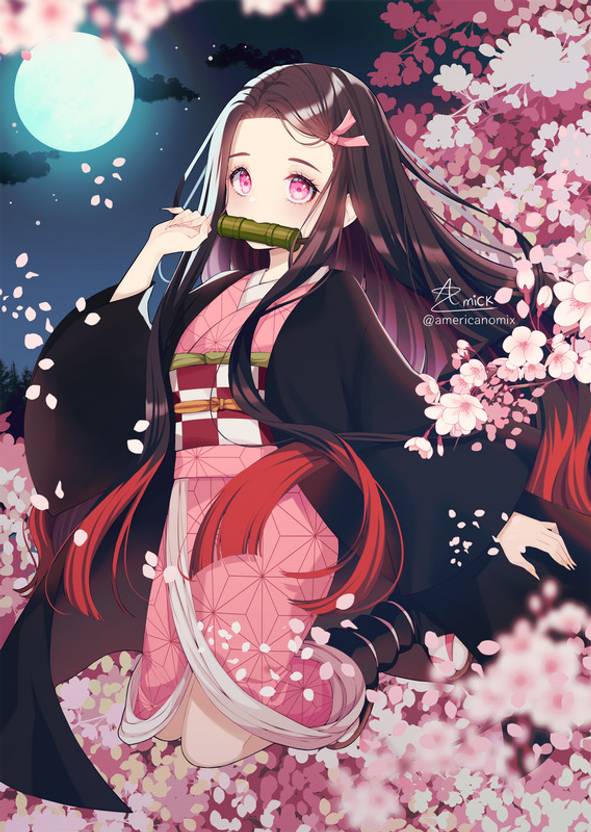 Kimetsu No Yaiba Ufotable Kamado Nezuko Amick Americanomix Matte Finish ...