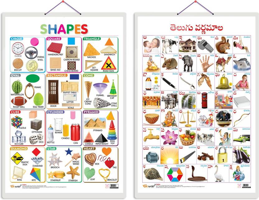 Set of 2 Shapes and Telugu Alphabet?(Telugu) Early Learning Educational ...
