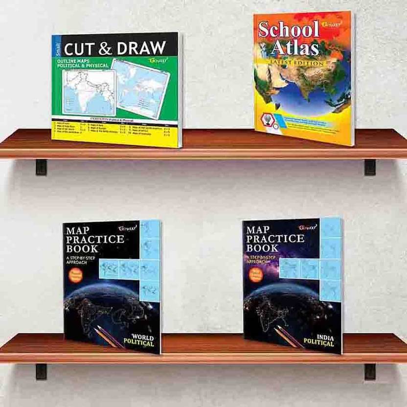 India POLITICAL - MAP PRACTICE BOOK, WORLD POLITICAL - MAP PRACTICE ...