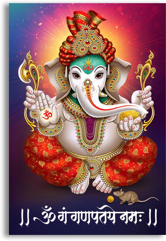 Ganesh Ji Poster HD God Religious Poster For Pooja Room Office Decor ...