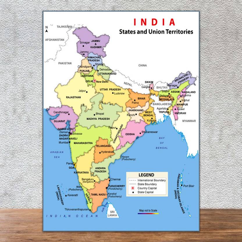 Poster Indian Territory Drawing Map sl-4621 (Wall Poster, 13x19 Inches ...