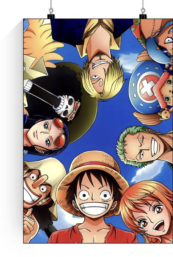 Monkey D. Luffy All Crew Members Poster | One Piece Straw Hat Pirates ...