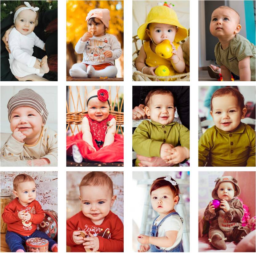 PACK OF 12 CUTEST BABIES POSTERS AA32 Fine Art Print - SDN_SILVASSA ...
