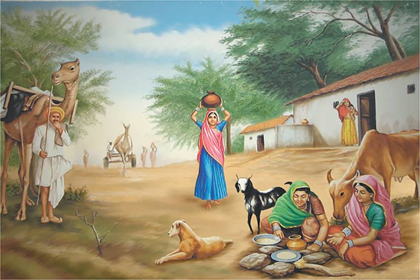 Rajasthani Photo Frame | Rajasthani Painting Fine Art Print - Art ...