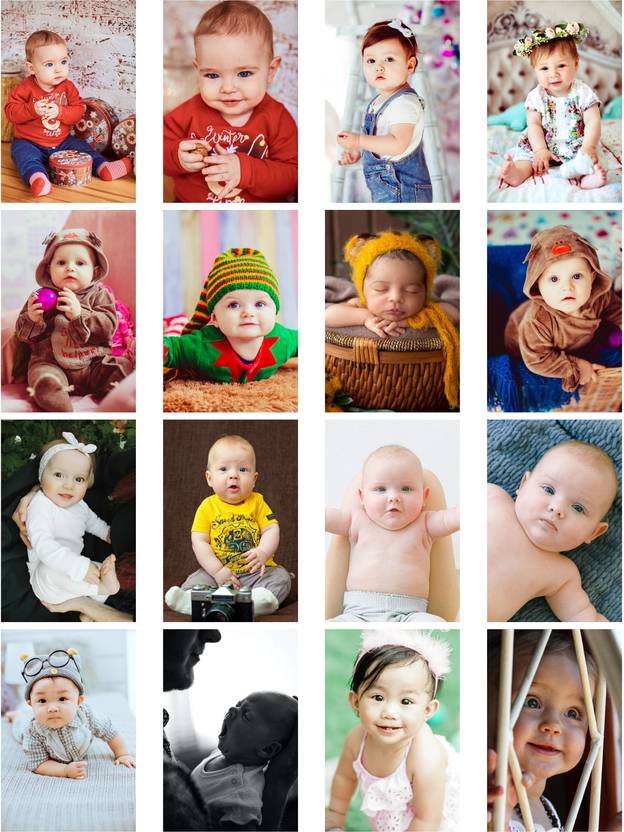 PACK OF 24 CUTEST BABIES POSTERS AB16 Fine Art Print - SDN_SILVASSA ...