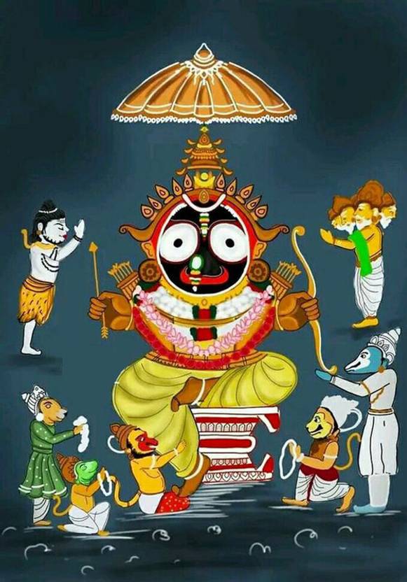 Lord Jagannath Ji Poster 300 GSM 12x18 Unframed GJP-29 Paper Print - Abstract posters in India ...