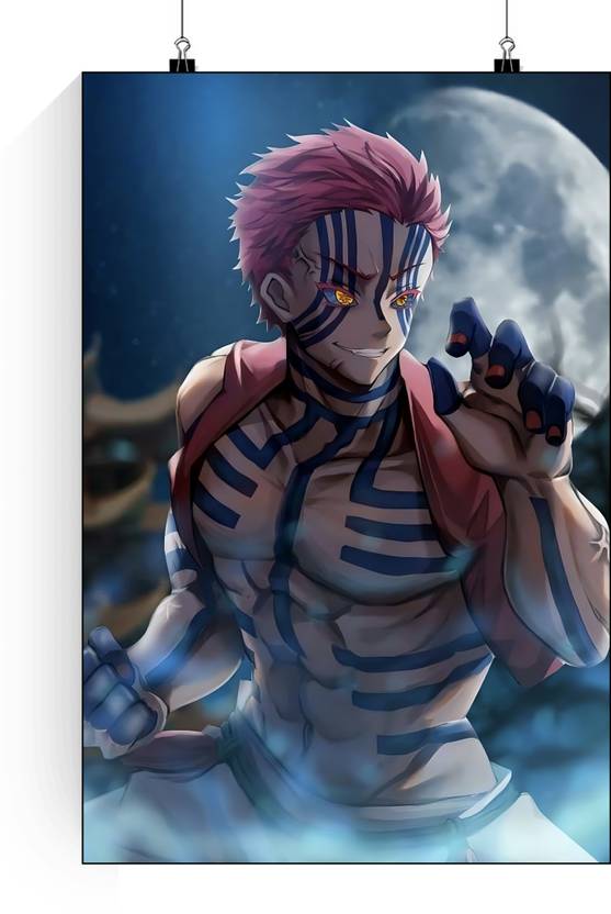 Akaza Poster | Demon Slayer Akaza Poster | Upper Moon Akaza Demon ...