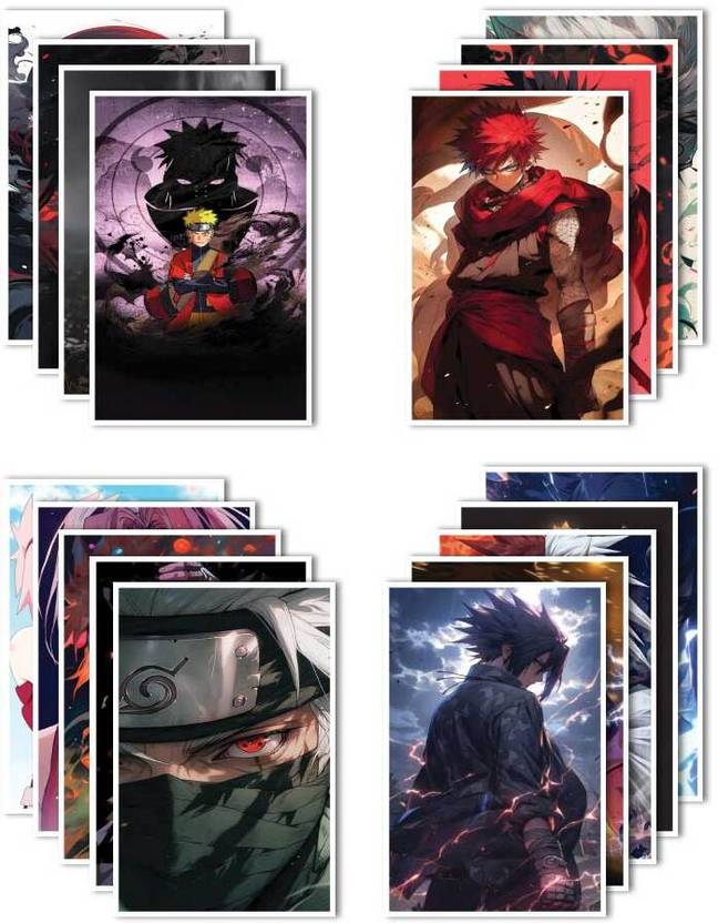 Naruto Anime Wall Poster Pack | Pack OF 18 posters |ANIME WALL COLLAGE ...