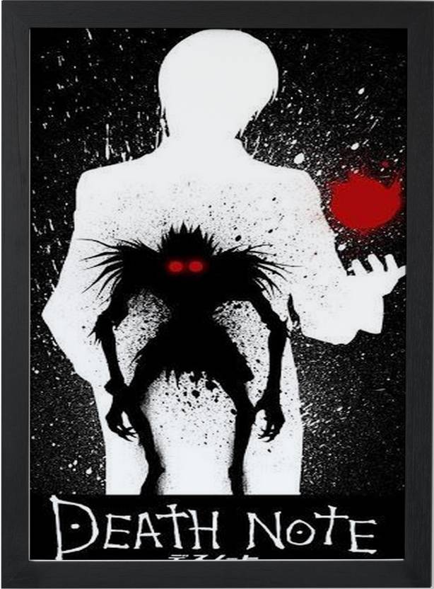 death note poster with frame ruyuk wall poster (Size_13x9.8 inch) Paper ...