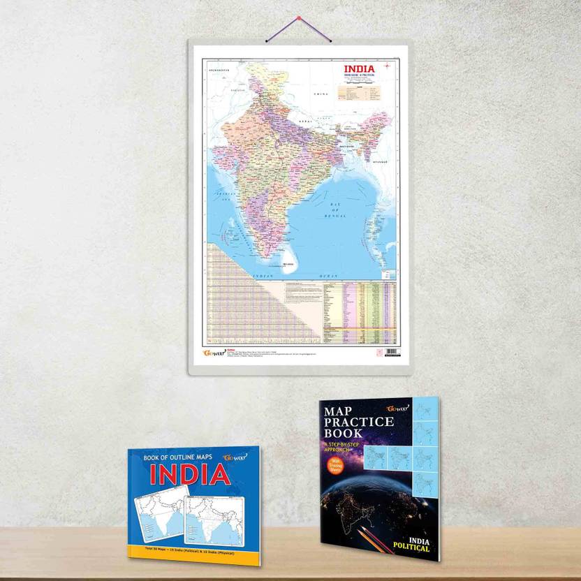 India POLITICAL - MAP PRACTICE BOOK, BOOK OF OUTLINE MAPS India and ...