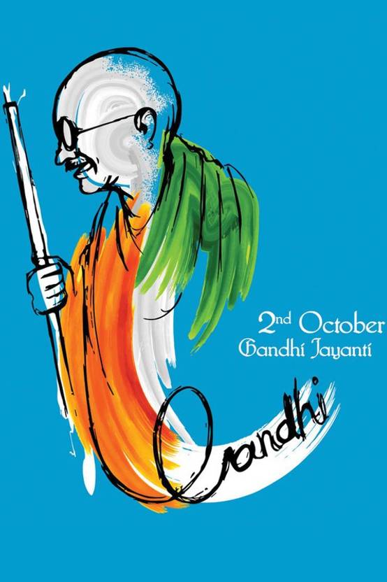 Mahatma Gandhi Wall Poster For Gandhi Jayanti|Famous Personality Poster ...