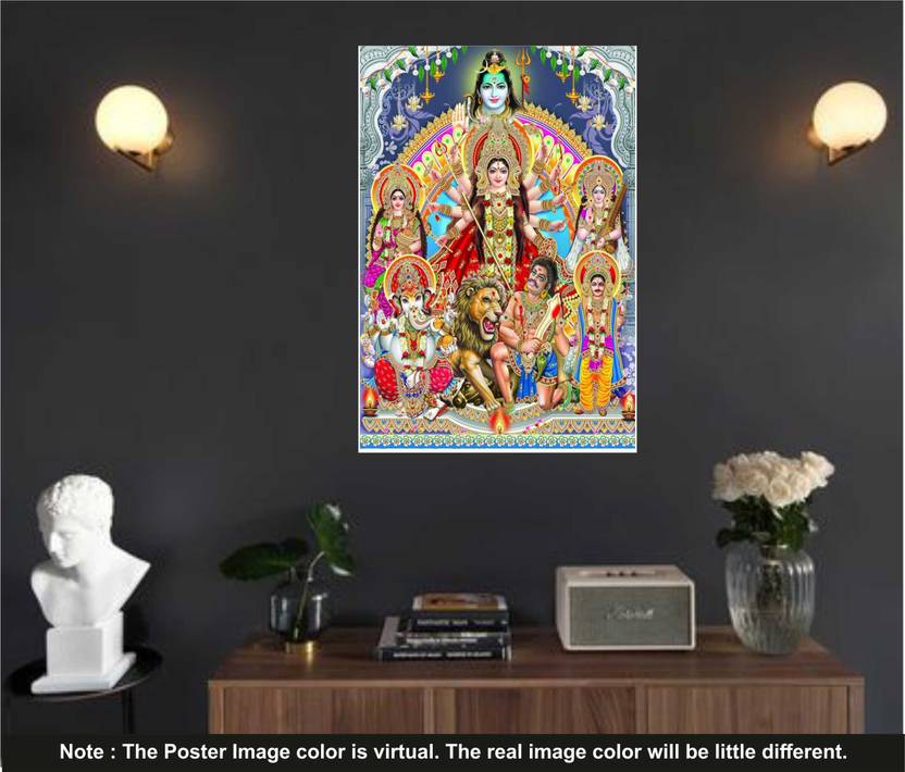 Vaishnav Trader - ""Maa Durga, & Shivji Wall Poster | God Wall Poster ...