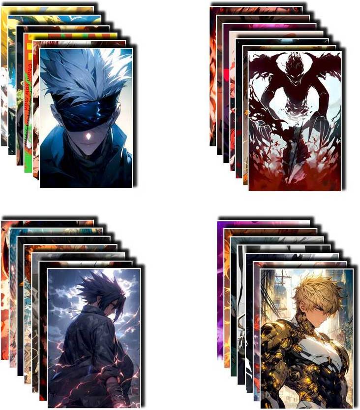 Anime Wall Posters || Anime Wall Stickers || Anime Wall Collage Kit Of ...