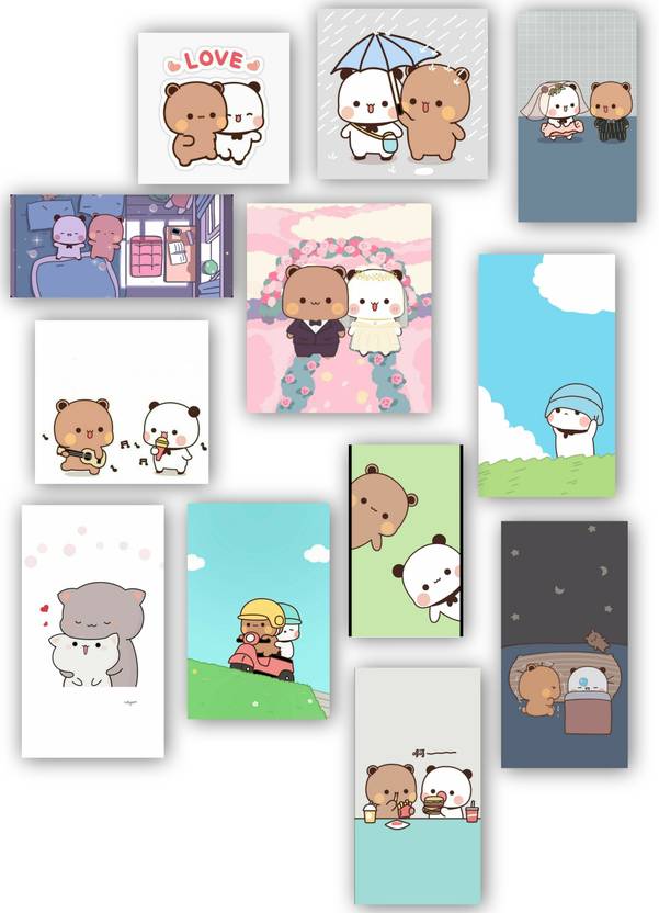 Cute bubu dudu posters cards HD poster cars A6 ||set of 12 Photographic Paper - Art & Paintings ...