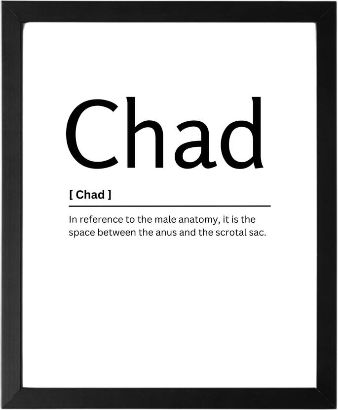Chad 9.5 X 11.5 UNFRAMED Dictionary Definition Art Print Poster Wall ...