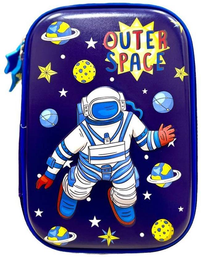 PEACORA 3D Universe Space Theme Pencil Case Stationary Organizer Box ...