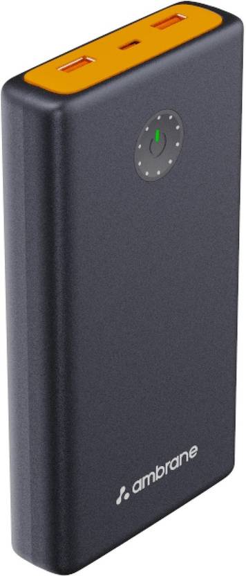 Ambrane 25000 mAh Power Bank (100 W, Power Delivery 3.0, Quick Charge 3 ...