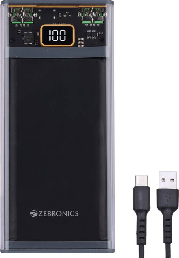 ZEBRONICS 10000 mAh 22.5 W Power Bank Price in India - Buy ZEBRONICS ...