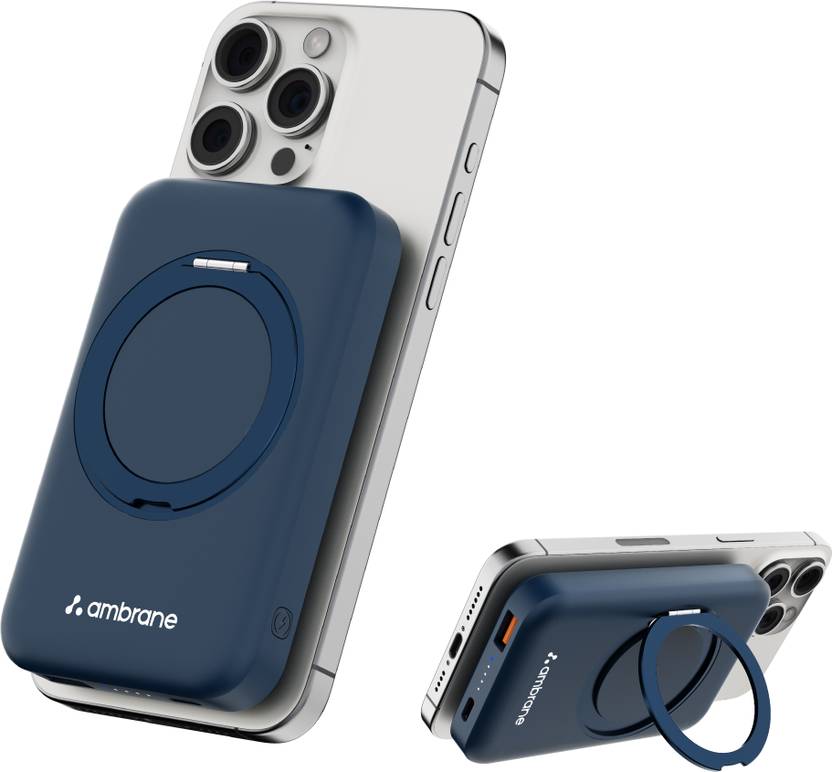 Ambrane 10000 mAh 22.5 W With MagSafe Power Bank Price in India - Buy ...