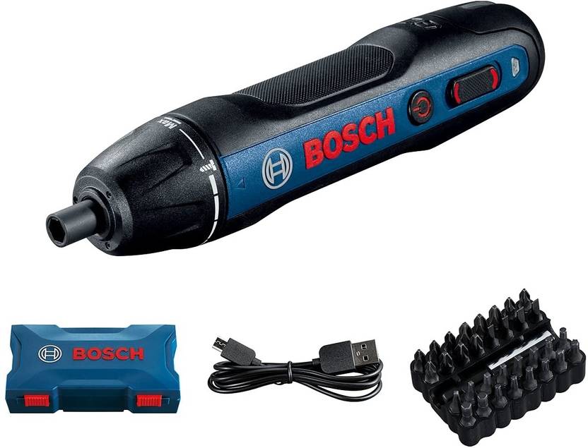 BOSCH GO 2.0 Kit, Cordless Screw Driver + 33 Pieces Screwdriver Bit Set ...