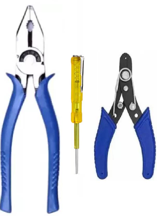 vyas Combination Wire Cutter voltage Tester, Lineman Plier (Length : 8 ...