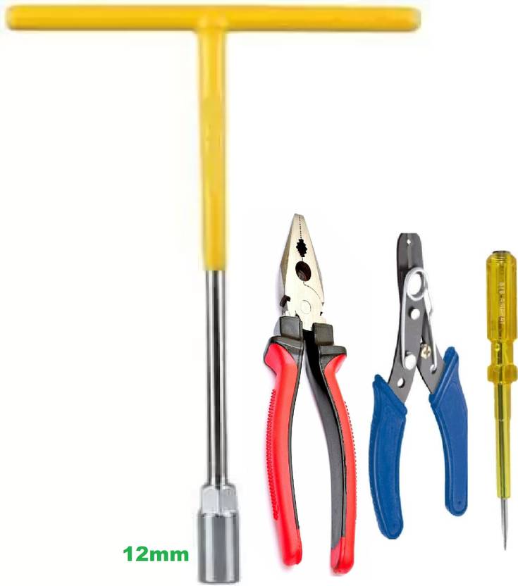 vyas T SPANNER 12mm with Grip Combination Plier and wire cutter voltage ...