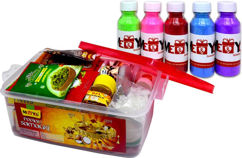 ME&YOU Pooja Kit for Hawan, Diwali Pooja | Navratri Complete Pooja Kit ...