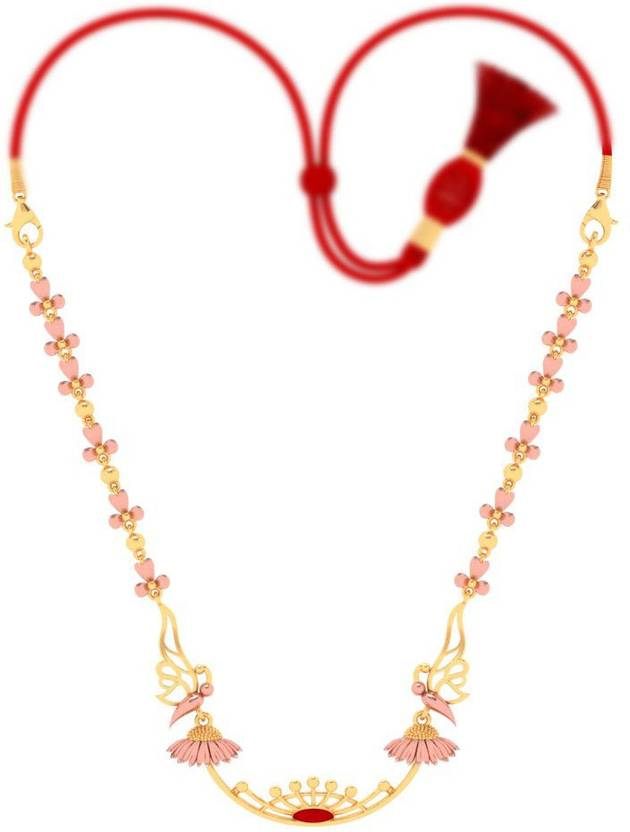 PC Chandra Jewellers Butterfly Princess Yellow Gold Precious Necklace ...