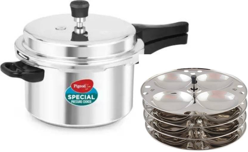 Pigeon Special Cooker with Idly Stand , 5 L Outer Lid Pressure Cooker ...