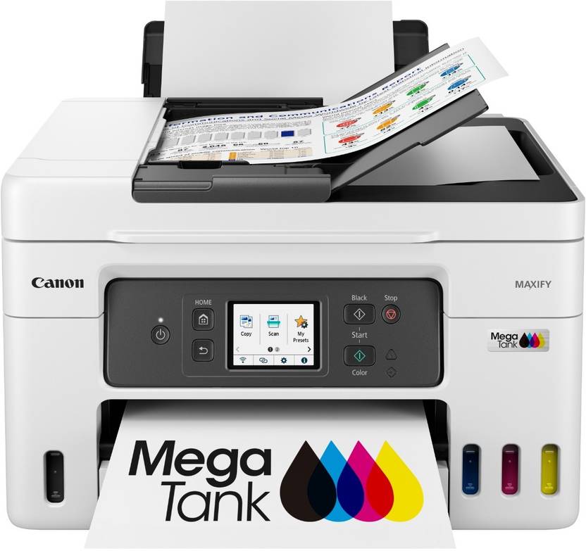 Canon MAXIFY GX4070 Multi-function WiFi Color Ink-Efficient Printer ...