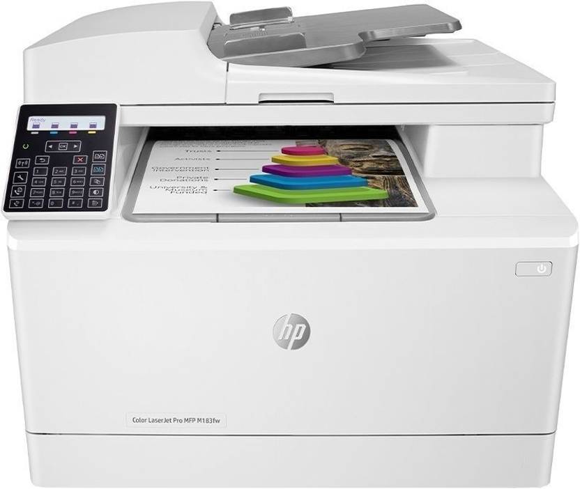 HP M183FW Multi-function WiFi Color Laser Printer with Voice Activated ...