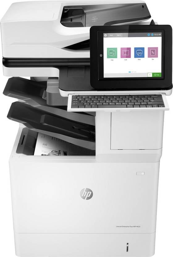 HP LaserJet Enterprise Flow MFP Multi-function Monochrome Laser Printer ...