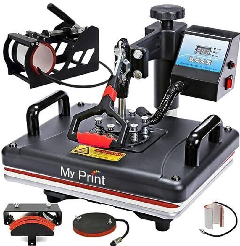 MY PRINT Heat Press 5 in 1 Digital Multi Functional Printing Machine ...