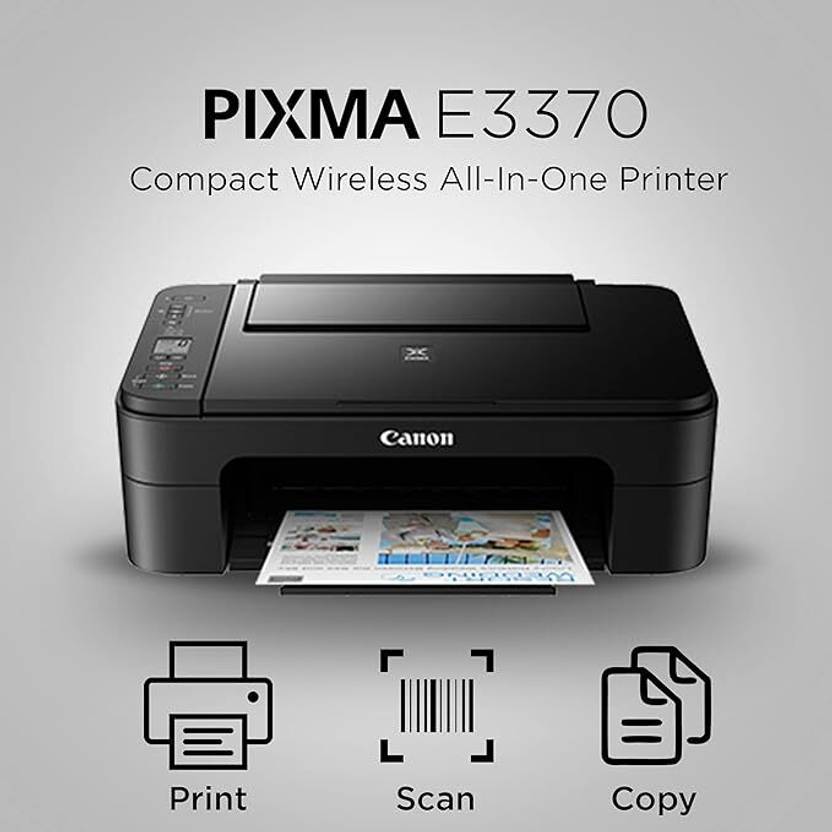 Canon Pixma E3370 Multi-function Color Inkjet Printer - Canon ...
