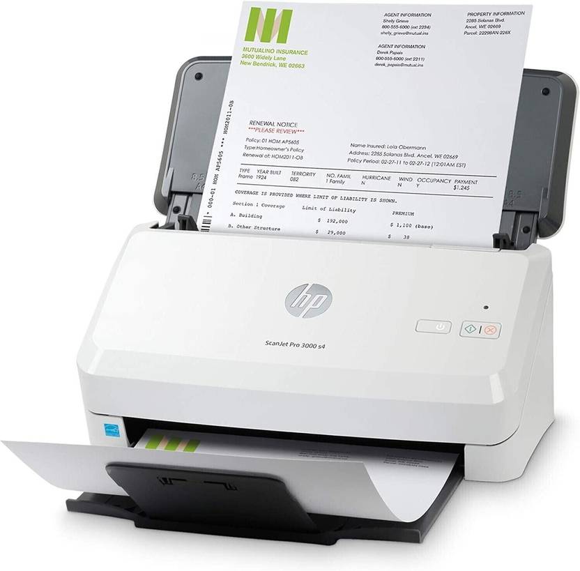 HP ScanJet Pro 3000 s4 Sheet-Feed Scanner Multi-function WiFi Color ...