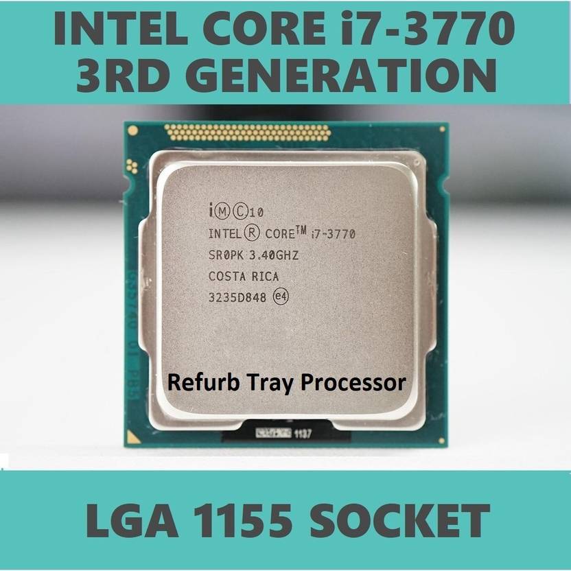 Refurb Intel Core i7 3770 3rd Generation Tray 3.4 GHz LGA 1155 4 Core ...