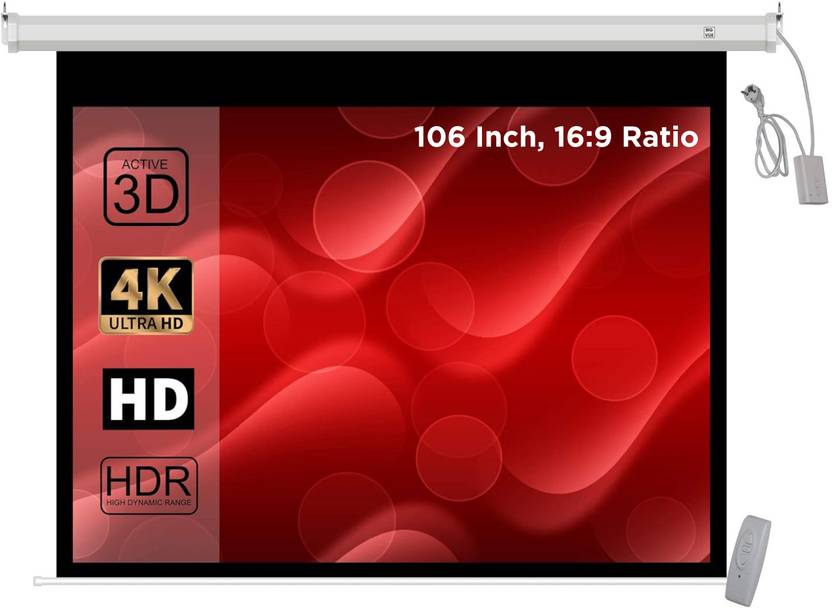 BIG VUE 106 Inch, 16:9 Ratio Motorized Screen - Home, School, Office ...
