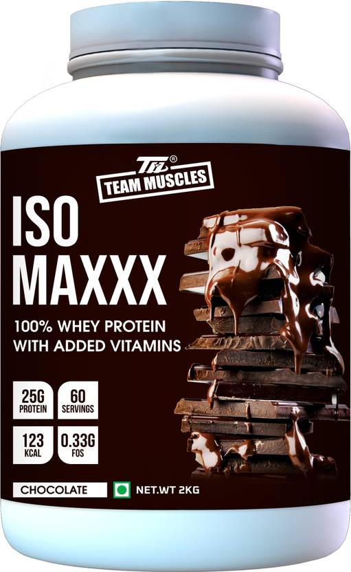 TEAM MUSCLES ISO MAXXX Chocolate Whey Protein Price in India - Buy TEAM ...