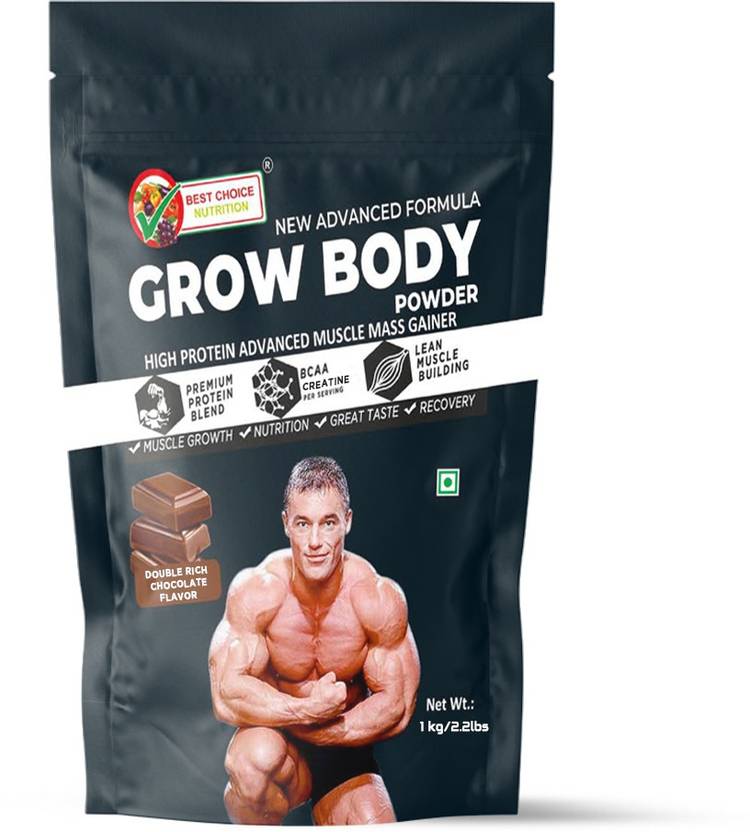 BEST CHOICE NUTRITION GROW BODY Whey Protein FOR WEIGHT GAIN Whey Protein Price in India - Buy ...