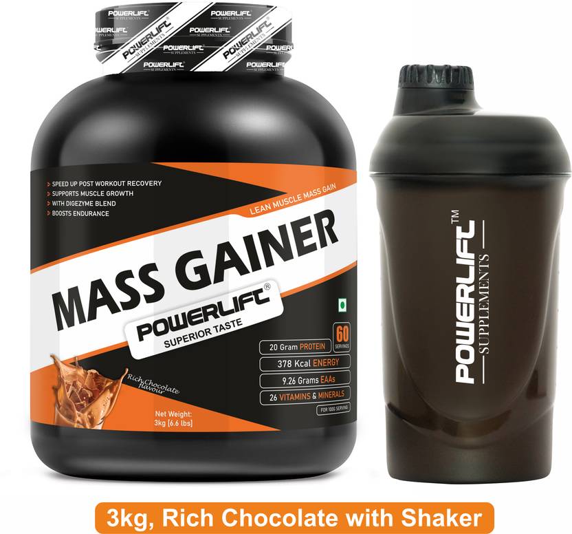 POWERLIFT for Muscle with Shaker Weight Gainers/Mass Gainers Price in ...