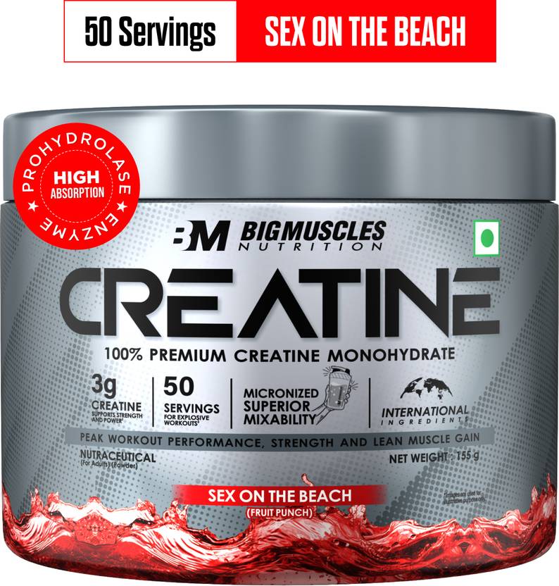 BIGMUSCLES NUTRITION Creatine Monohydrate [50 Servings] | Supports Lean ...