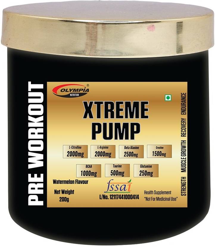 Olympia OLY XTREAM PUMP 200GM WM Pre Workout Price in India - Buy ...