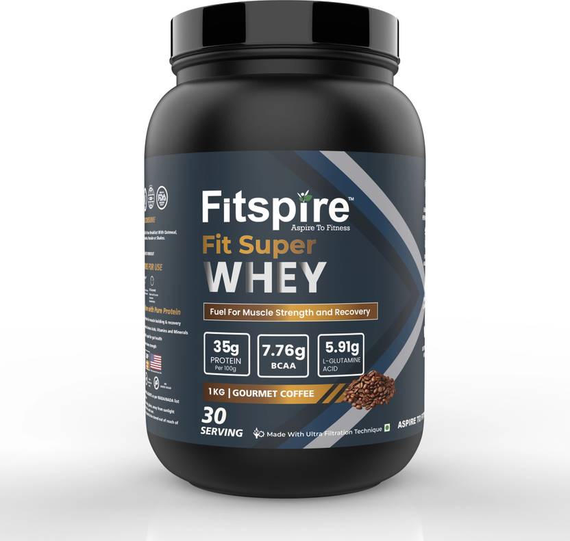 Fitspire Super Fit Whey Protein Zero Added sugar | Powder Supplement ...
