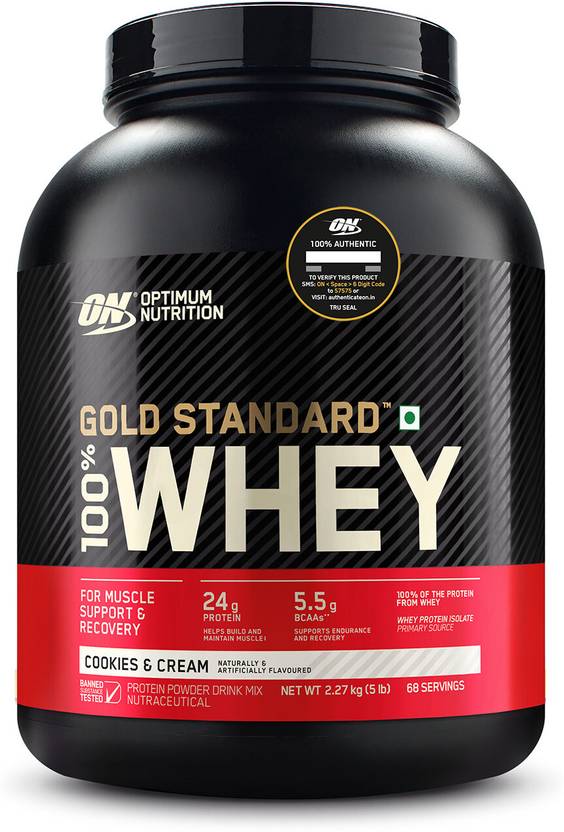 Optimum Nutrition (ON) Gold Standard 100% Whey Protein Powder - Primary ...