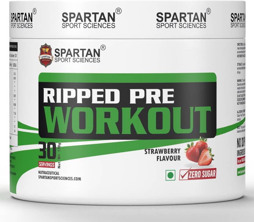 Spartan Sport Sciences Ripped Pre Workout Gym Supplement For Men ...